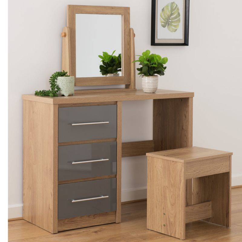 3 Draw + 1 Mirror Stand + Stool Dressing Table by Seville (SEC)
